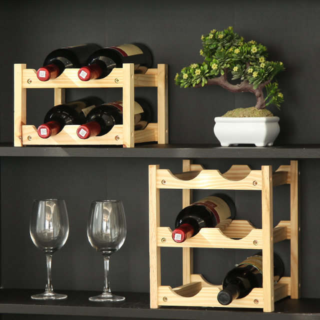 Wine cabinet display rack red wine bottle rack small wine rack storage ...