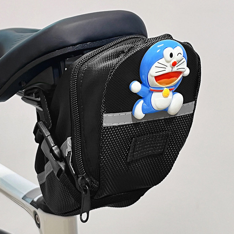 Cartoon cute little fresh Doraemon bicycle tail bag personalized ...