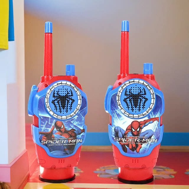Spider-Man wireless call walkie-talkie children's outdoor Marvel talkie ...