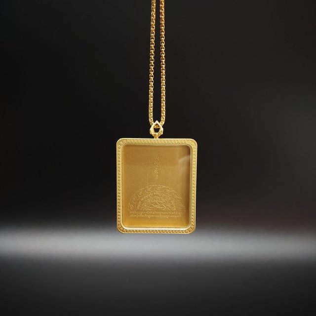 Tibetan Mani treasure thangka painting Gawu box pendant 4*5 double ...