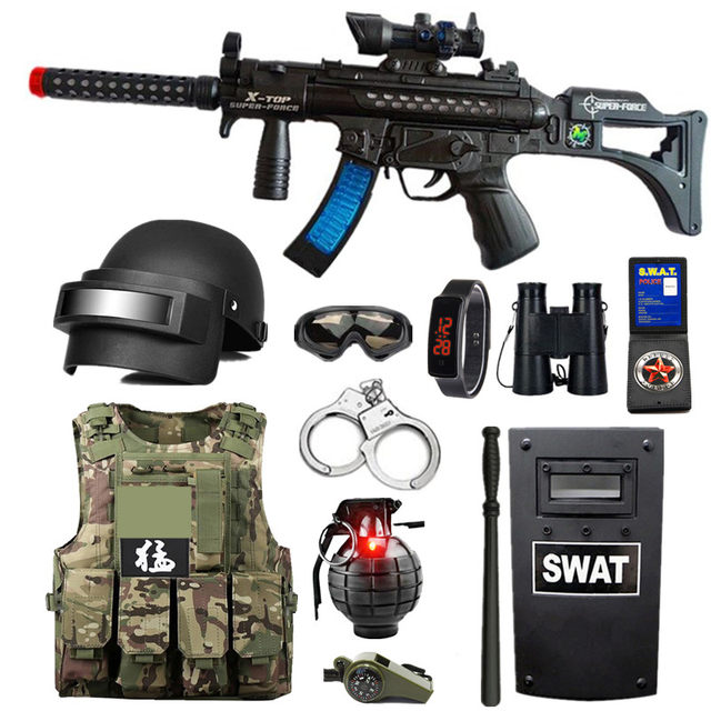 Children's Little Police Toy Set Black Cat Sheriff Hat Boy Special ...