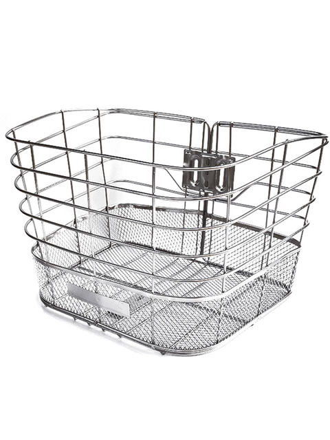 Stainless steel bicycle basket electric car front basket anti-rust ...