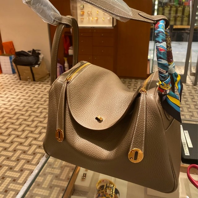 Genuine leather women's bag 2024 new versatile mother bag Lindy bag ...