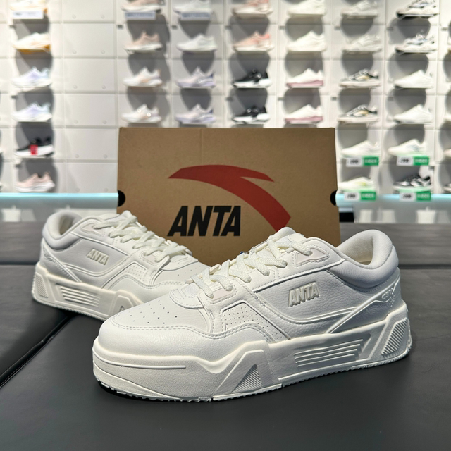 Anta C37 sneakers for men 2024 new summer Korean white shoes classic trendy casual shoes 112438024