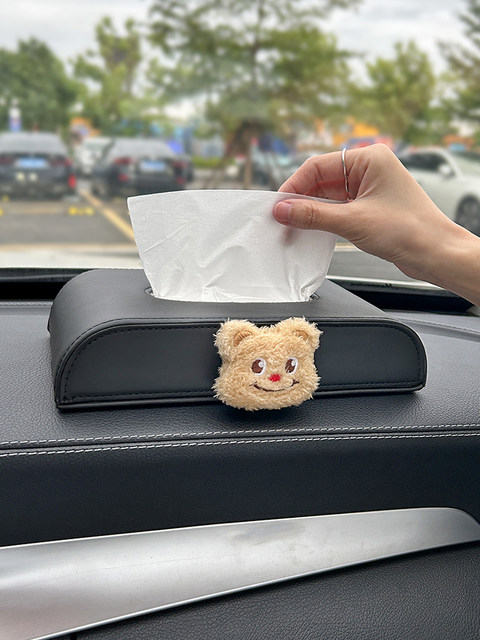 Car Armrest Box Tissue Box Creative Cute Car Front Center Console Seat ...