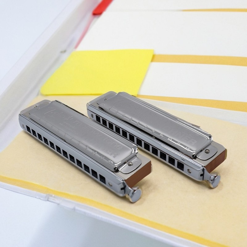 Hohner Toots Hard Bopper 12-Hole Chromatic Harmonica - Beginner Friendly