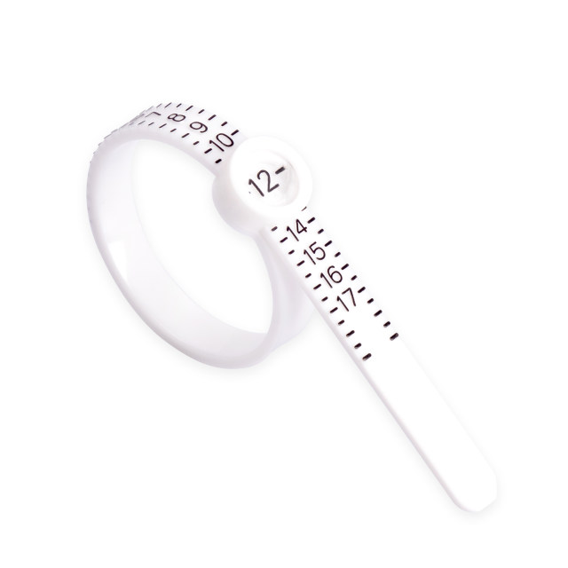 Finger measurement soft ruler with magnifying glass ring size ...