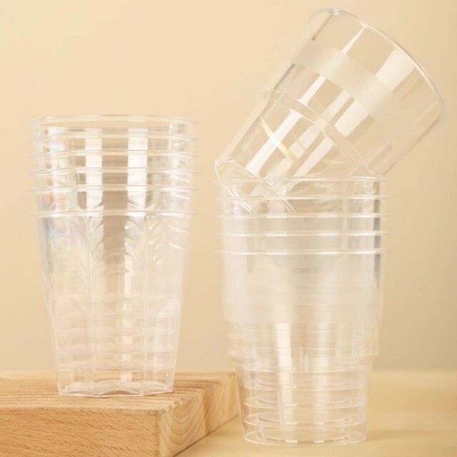 Disposable aviation cup, transparent hard thickened household plastic ...