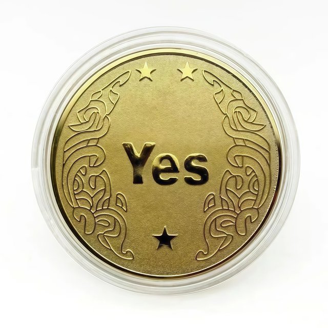 YES/No decision-making coins, lucky wishing coins, creative small gifts ...