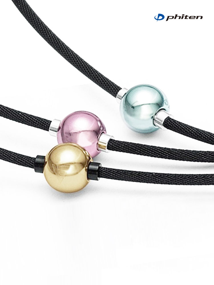 Collar Phiten - Bola de Espejo de Aluminio - Estilo Hanyu Yuzuru - Tg818