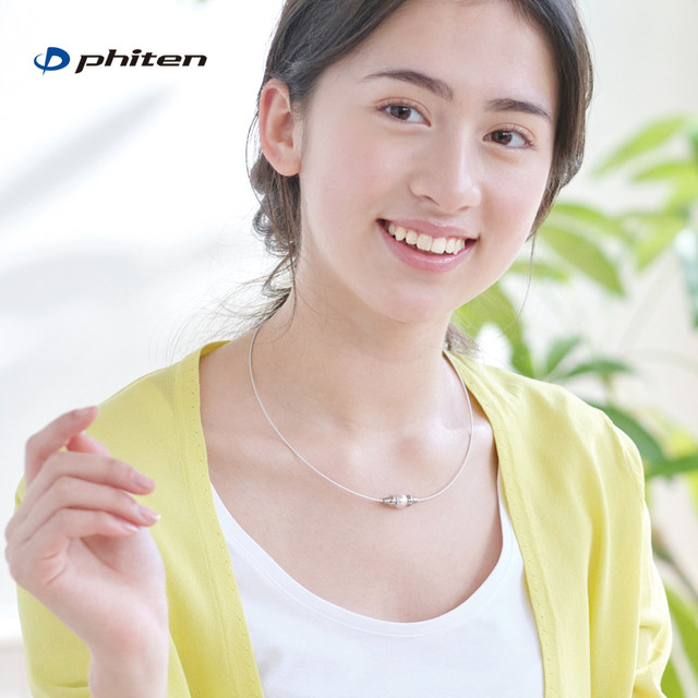 Phiten flagship storefreeasy light silk natural cotton pearl ball wire necklace choker necklace