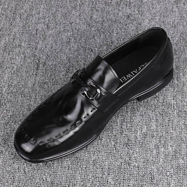 First-layer cowhide men's shoes spring 2024 Korean style breathable ...