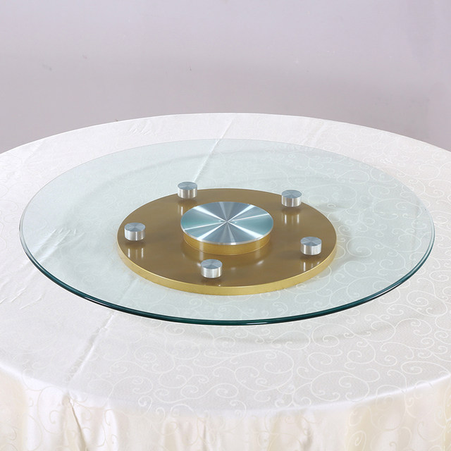 Round table turntable tempered glass household countertop rotating ...