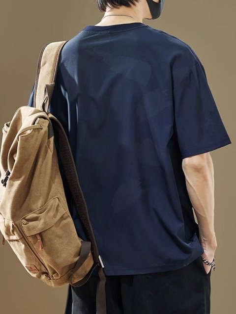 Fashion brand summer new short-sleeved T-shirt for men casual trendy ...