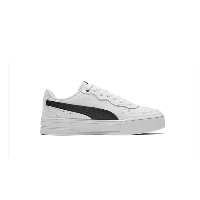 Korean direct mail PUMA Puma white and black women's low top retro ...