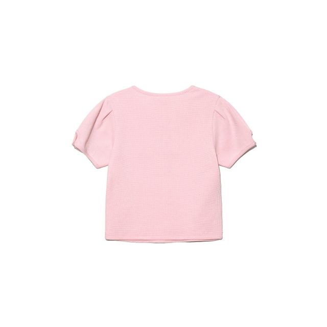 Korea Direct Mail Lee Women's Female Walg Henn Roying T -shirt Pink