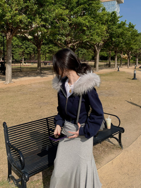 MINI STUDIO Xu Lin Korean-style quick private suit short 100 raccoon ...