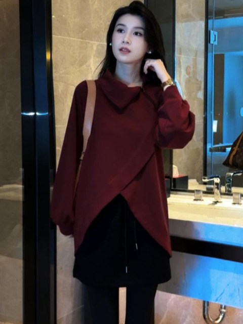 2024 Autumn and Winter New Best European Style Irregular Sweater Female ...