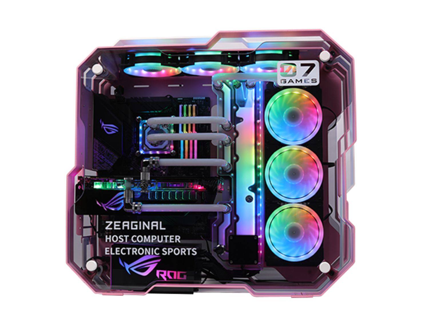 Chiguo 07 ATX Game Computer Mainframe Chassis | Transparent Glass Water ...