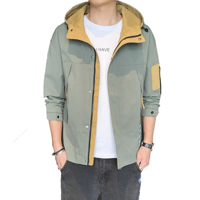 Hooded jacket small size men's short 155 new fashion outerwear XS ...