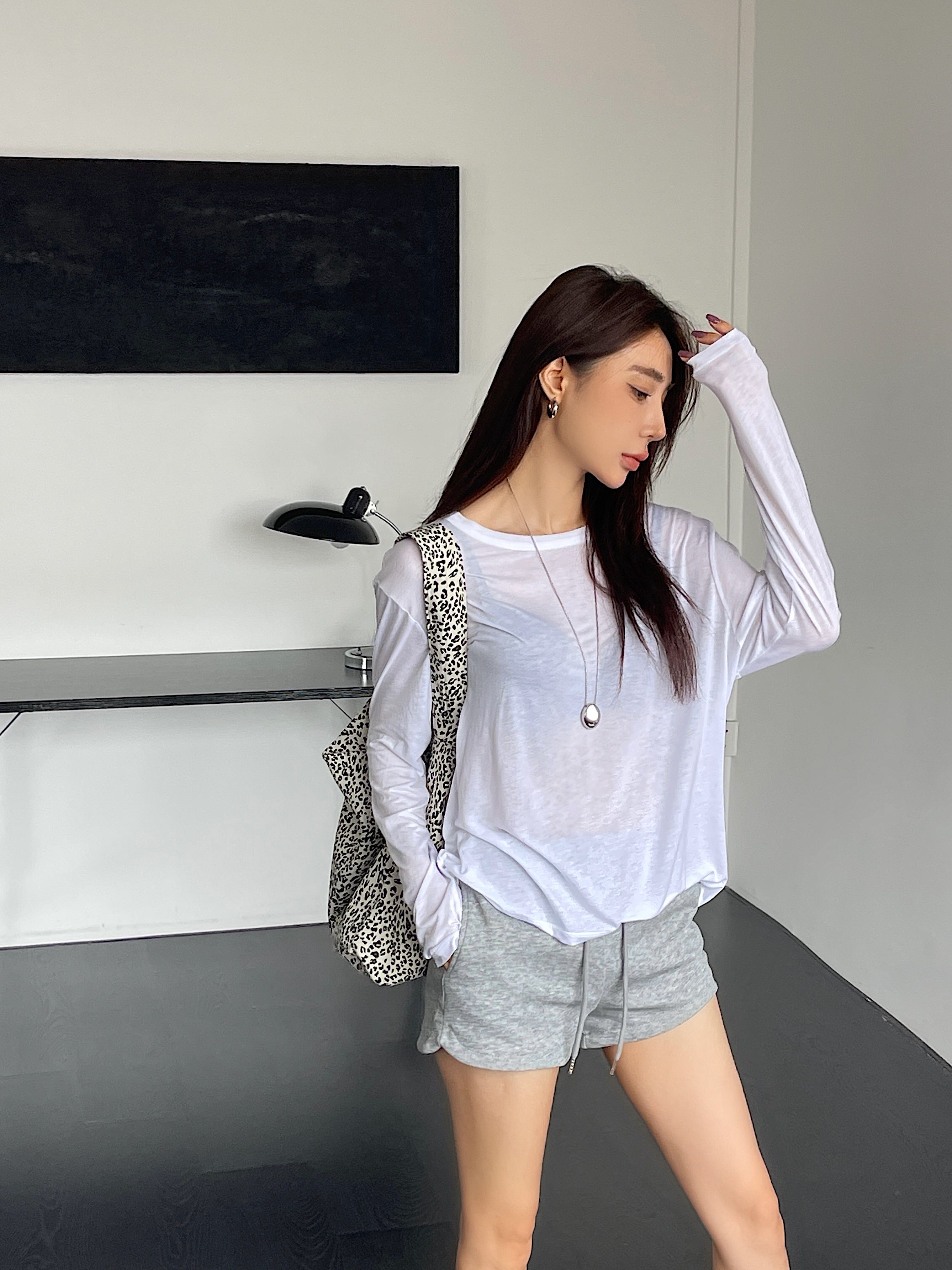 Runxi CECLLIA 74700 High-density custom-made Tennis Acetate Sunscreen Mask T-thin round neck ...