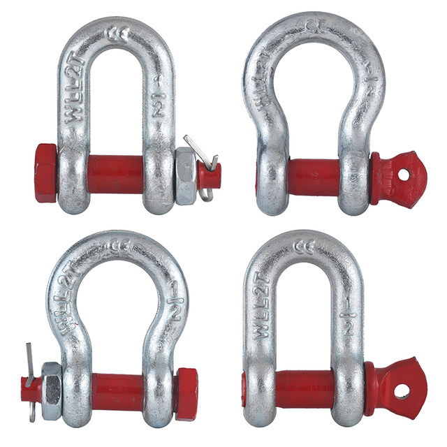 Bow shackle U-shaped D-shaped shackle American shackle high-strength ...