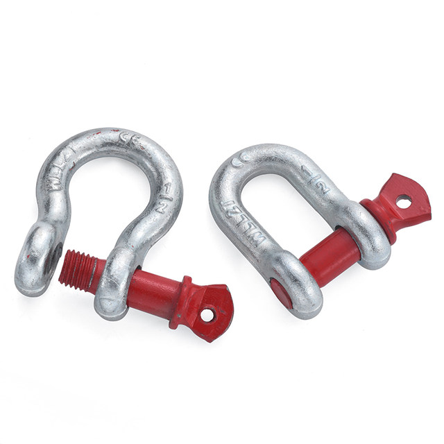 Bow shackle U-shaped D-shaped shackle American shackle high-strength ...