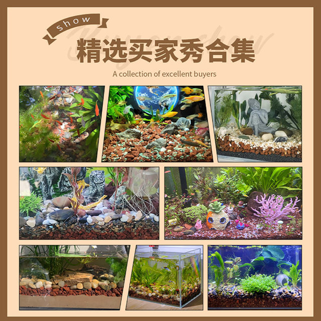 Natural volcanic stone stream stone fish tank bottom sand landscaping ...