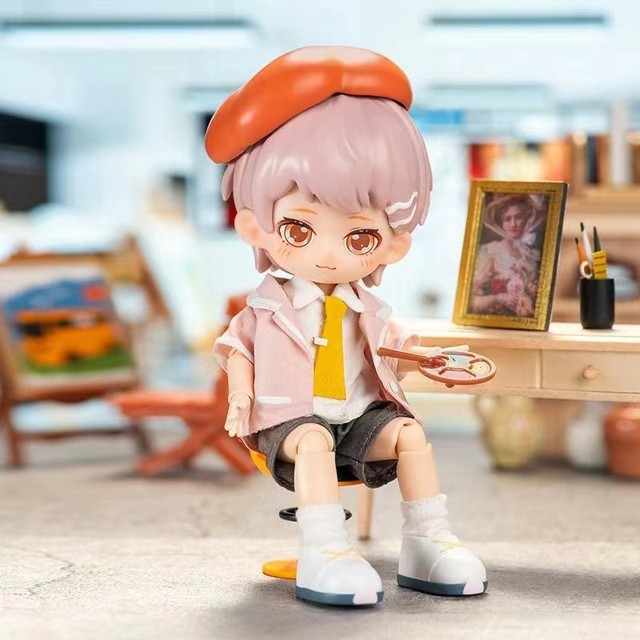 Official authentic SIMONTOYS Paterson male classmate series 12-point BJD movable doll blind box ...