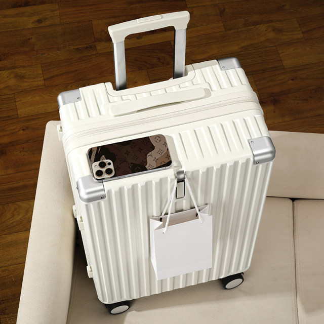 Luggage women's 2024 new 20-inch 24 double-layer explosion-proof zipper ...