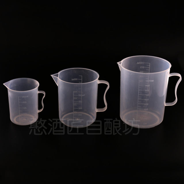 Banded plastic meter cup 250ml500ml1000ml