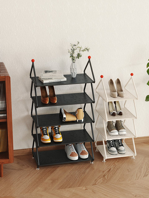 Strong and durable iron shoe rack for home indoor space-saving shoe ...