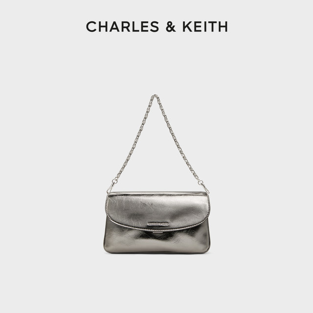 CHARLES/KEITH24 autumn new style CK2-20782418 chain flip handheld small ...