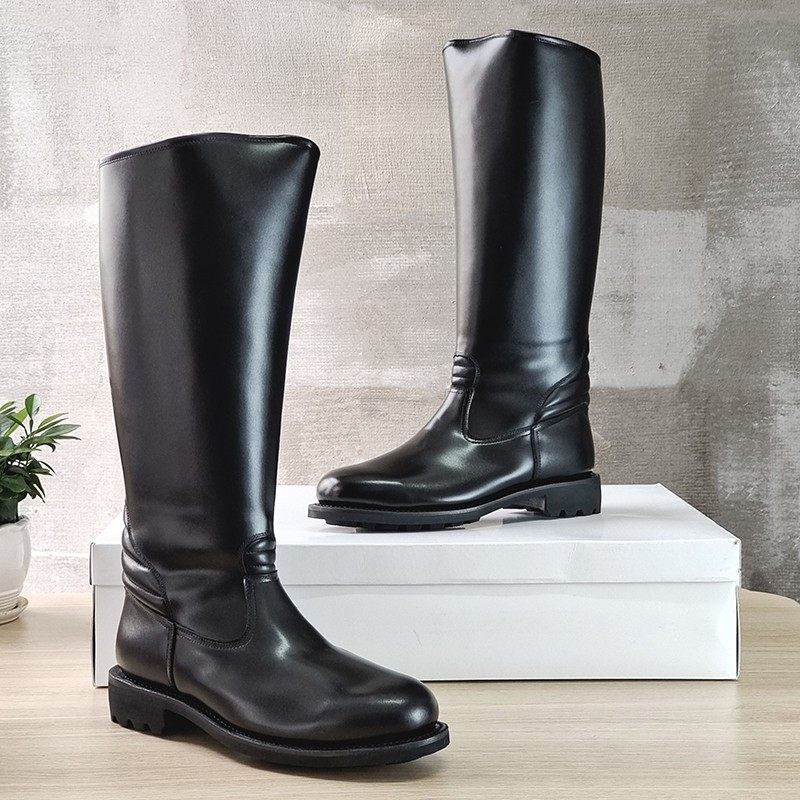 Rf Strongman 92 Long Leather Boots - High Tube Riding Boots for Men