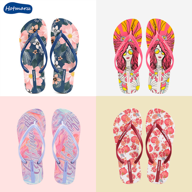 hotmarzz/黑马 2024 new summer new flip-flops women's flat non-slip thong ...