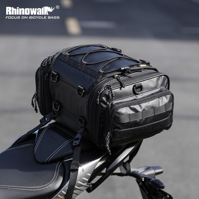 Rhinowalk Rhino motorcycle outdoor riding rack bag rear seat bag large ...