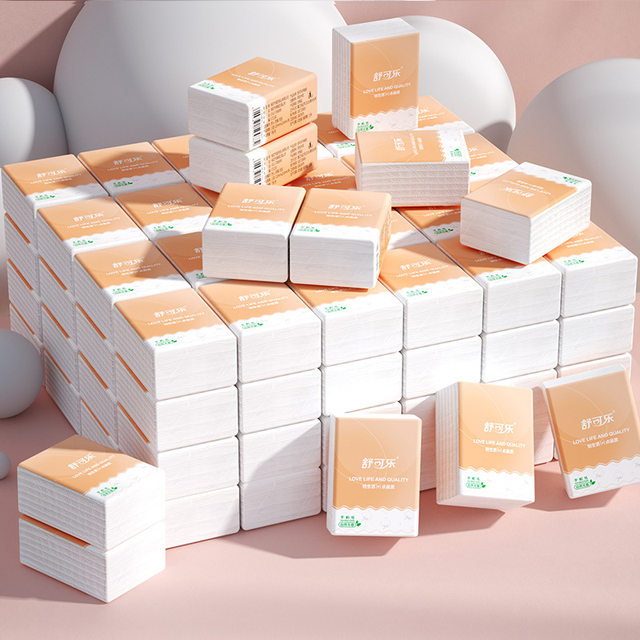 360 packs of large sheets of handkerchief paper, portable portable wood ...