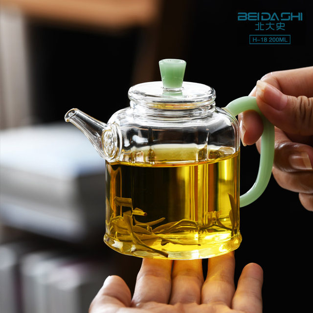 Peking University Shi Kung Fu tea teapot small heat-resistant glass ...