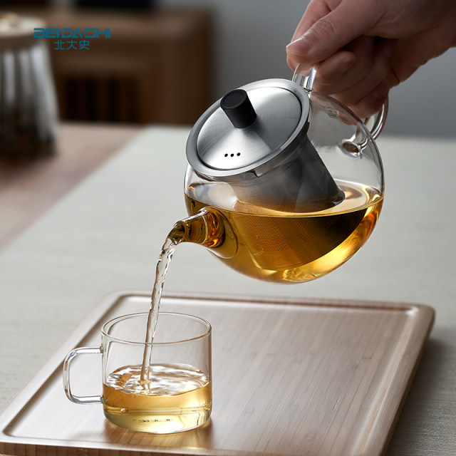 Beida History Teapot glass bubble teapot single pot high borosilized ...
