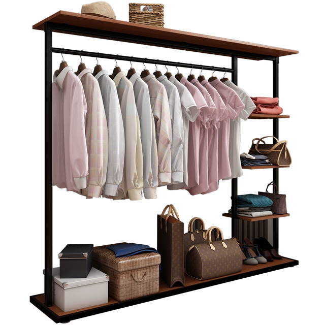 Cloak rack floor -to -ceiling bedroom Hanging hanger Household Nordic ...