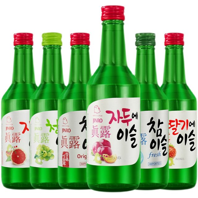 South Korea imported Jinro soju original bamboo charcoal strawberry ...