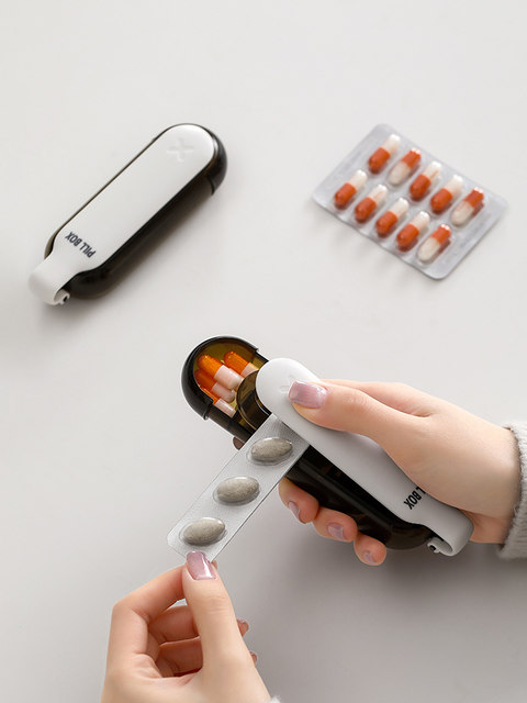 Pill box portable medicine packing box carry three meals a day mini ...