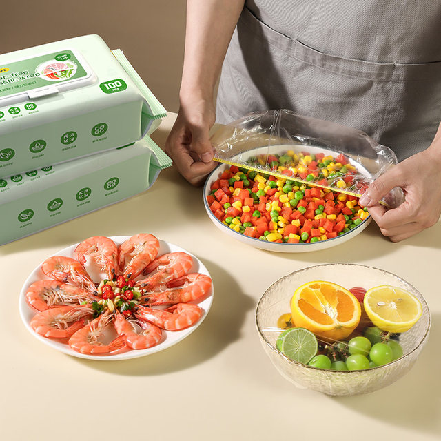 Plastic wrap cover food grade kitchen disposable disposable with ...