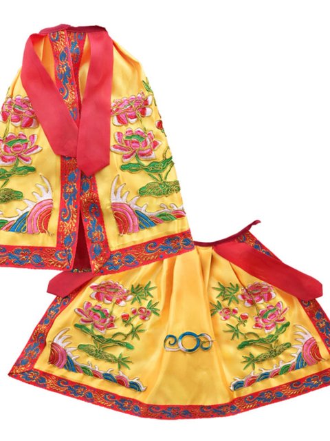 Guanyin cloak red double -layer golden silk embroidered Buddhist ...