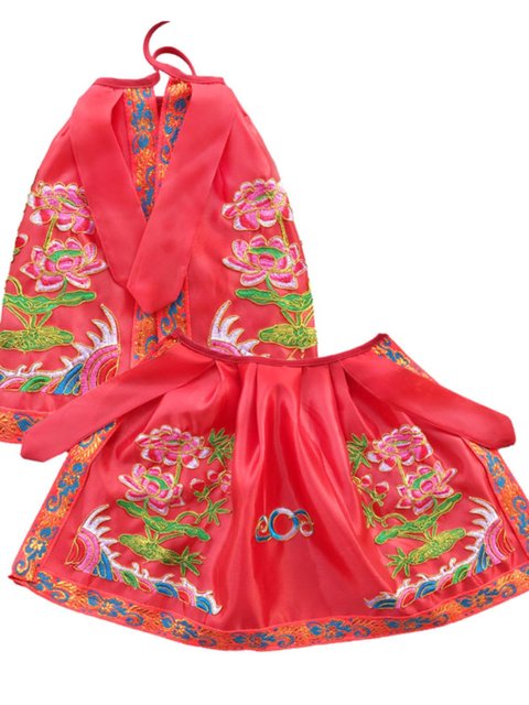 Guanyin cloak red double -layer golden silk embroidered Buddhist ...