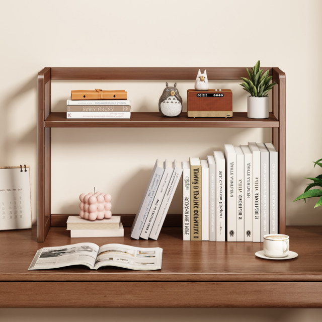 Desktop bookshelf storage rack office desk organizer small desk book ...