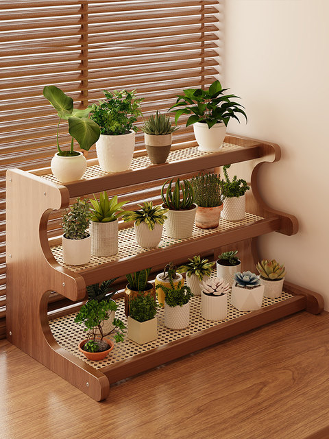 Bay window succulent special flower rack 2024 new desktop small flower ...