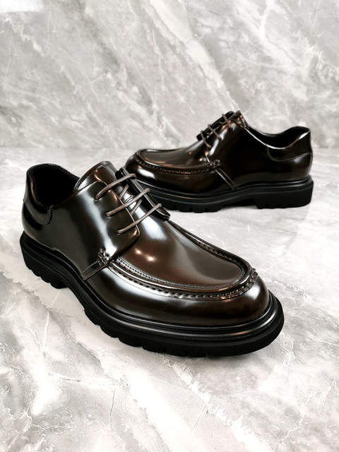 Interview leather shoes, men's groom shoes, civil servant genuine ...