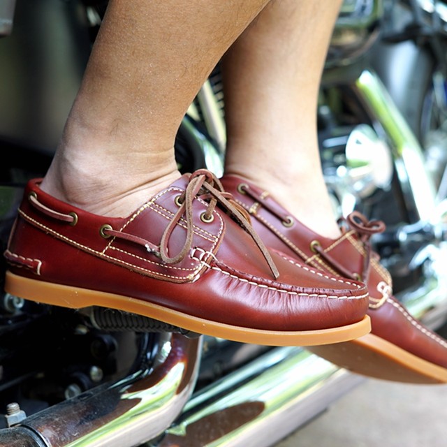 Pure handmade sewing Moksin casual sailing shoes Men's tide full -line ...