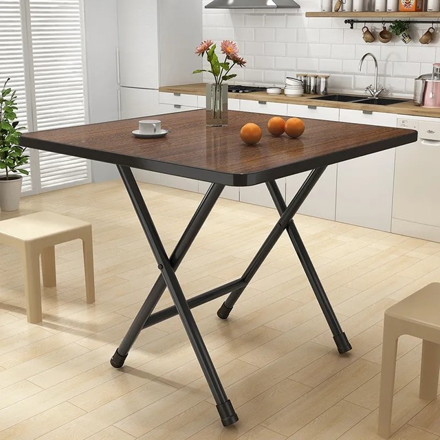 Dining table folding table small apartment economical dining table ...